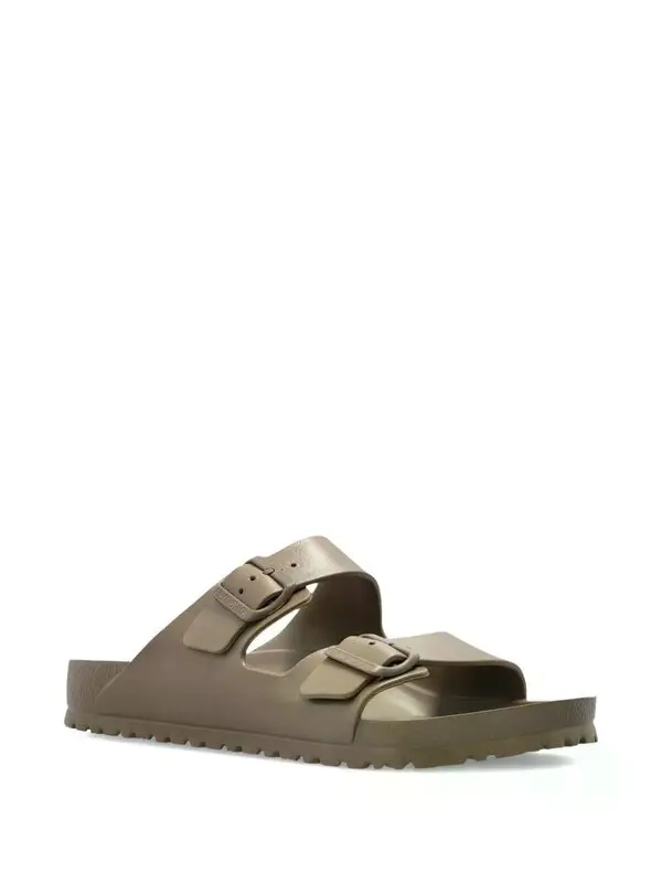 BIRKENSTOCK Arizona Double-buckle Slides - Brown