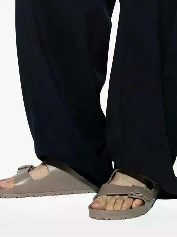 BIRKENSTOCK Arizona Double-buckle Slides - Brown