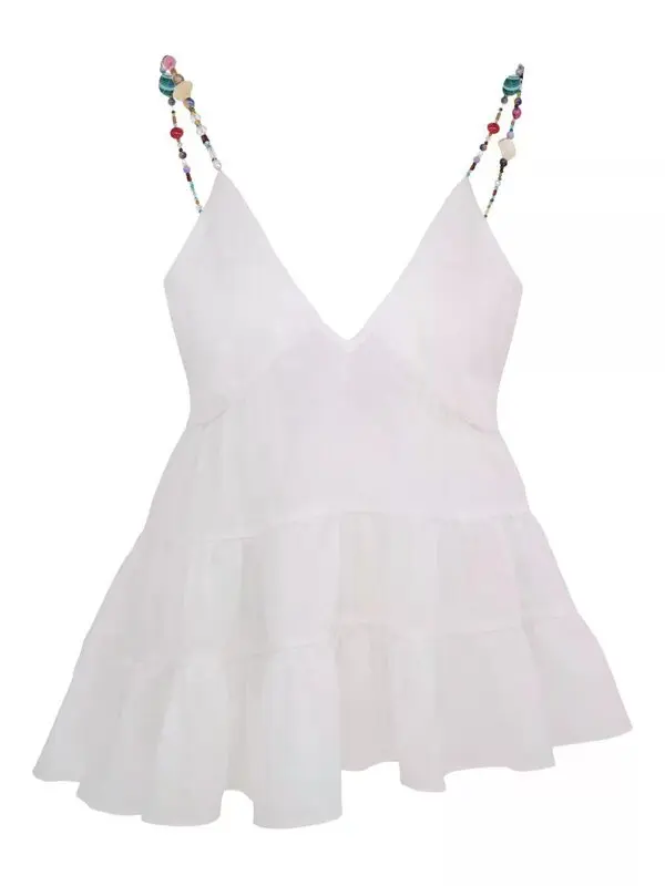 Azeeza Viola Ruffled Tiered Top