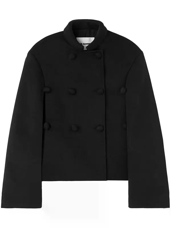 JIL SANDER Oversized Double-breasted Wool Blazer