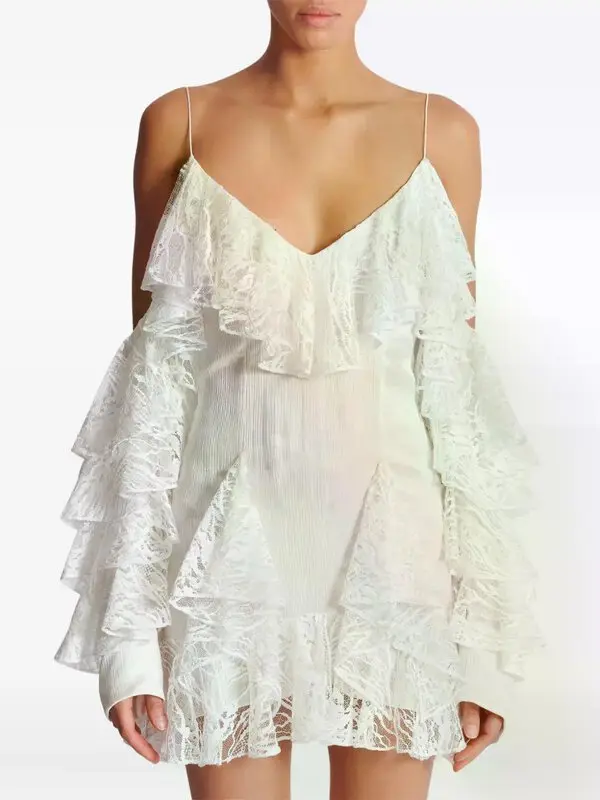 Balmain Ruffled Mini Dress