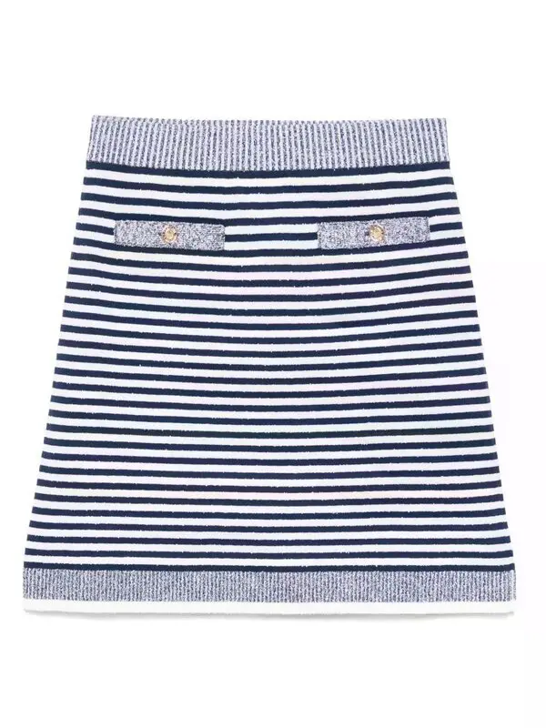 Sonia Rykiel Paris Striped Mini Skirt