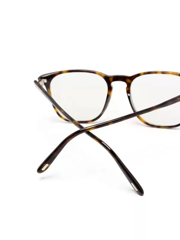 TOM FORD Square Frame Glasses - Brown