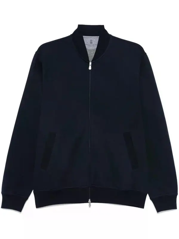 Brunello Cucinelli Zip-up Sweatshirt - Blue