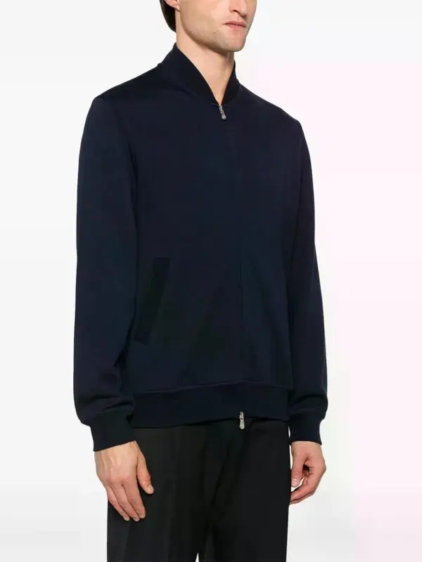 Brunello Cucinelli Zip-up Sweatshirt - Blue