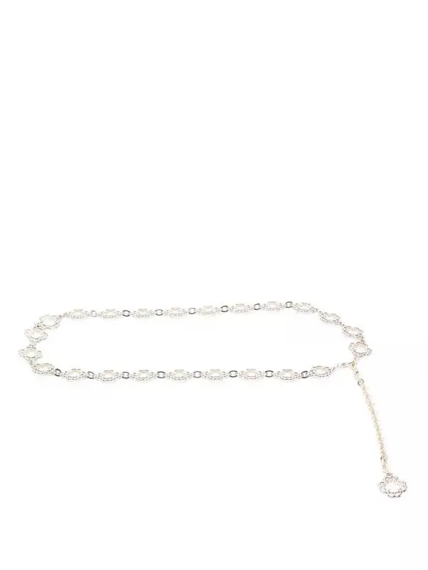 Maje Clover Chain Belt - Silver