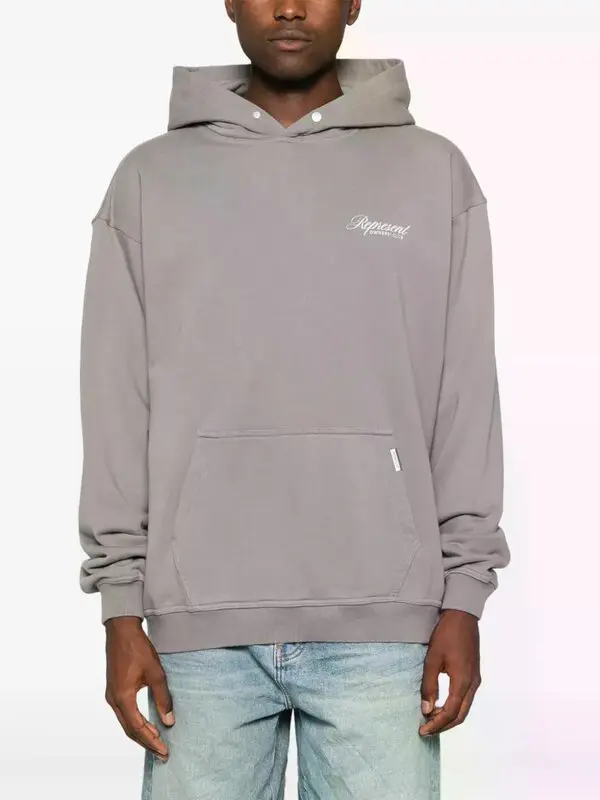 REPRESENT Cotton Hoodie - Grey