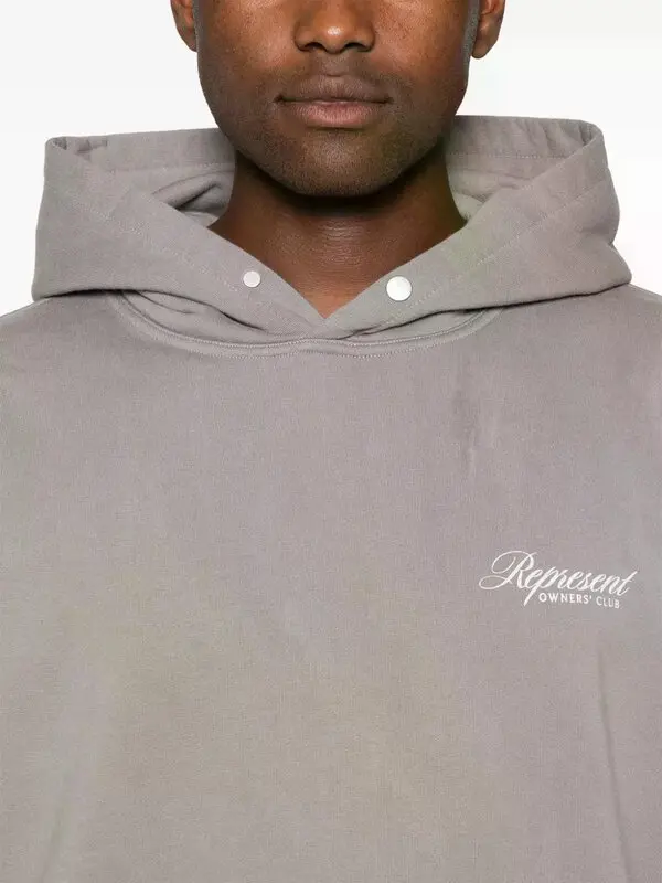 REPRESENT Cotton Hoodie - Grey