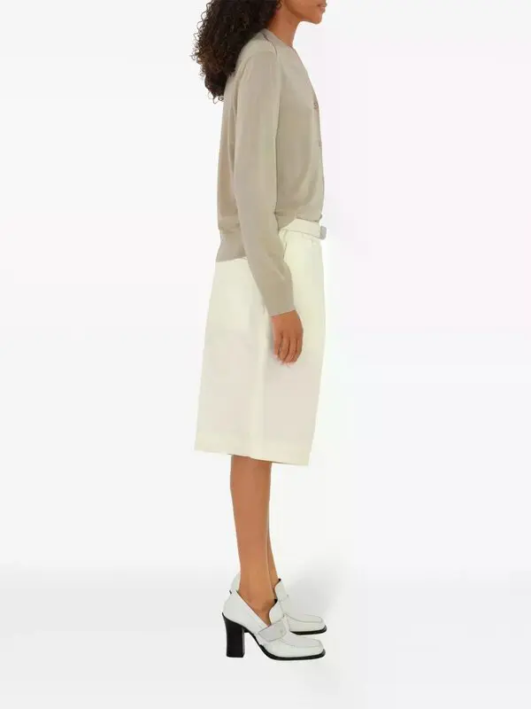 Burberry V-neck Wool Cardigan