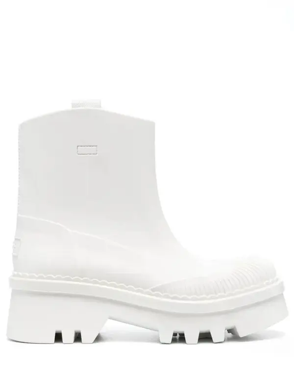 Chloé Track-sole Rain Boots - White