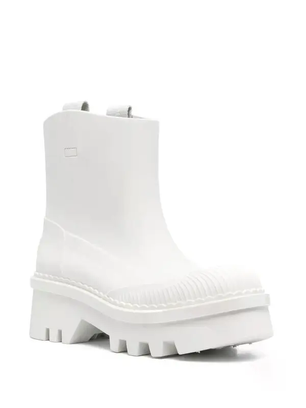 Chloé Track-sole Rain Boots - White