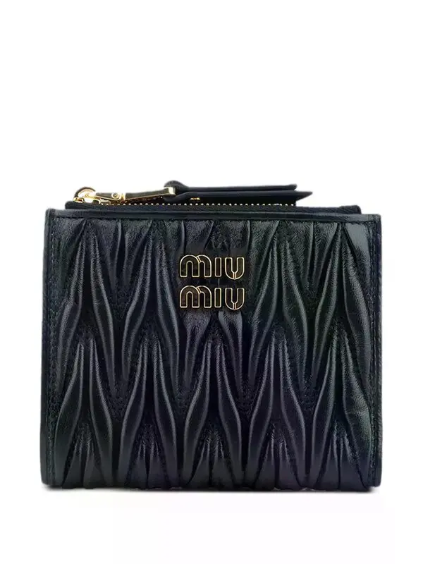 Miu Miu Logo Plaque Purse - Black