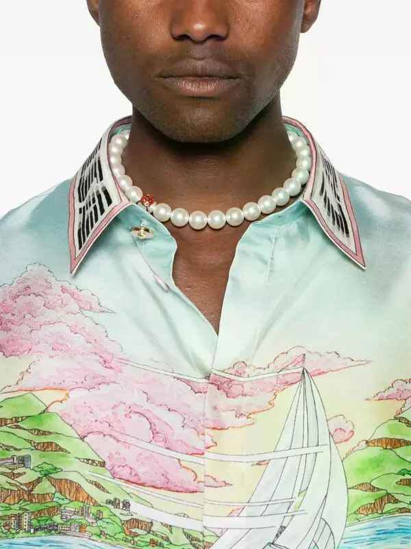 Casablanca Silk Shirt - Blue