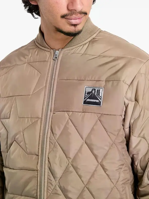 PLEASURES Stonehenge Quilted Bomber Jacket