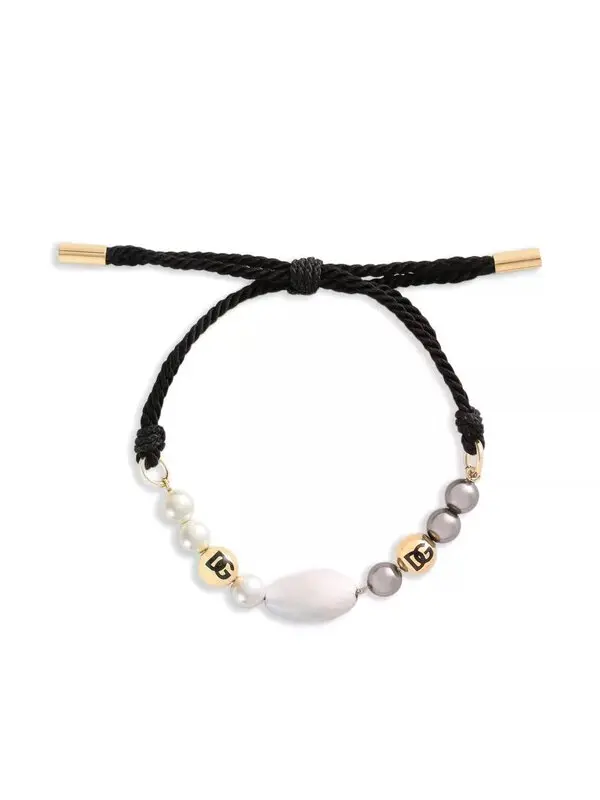Dolce & Gabbana Seashell And Bead Bracelet - Silver