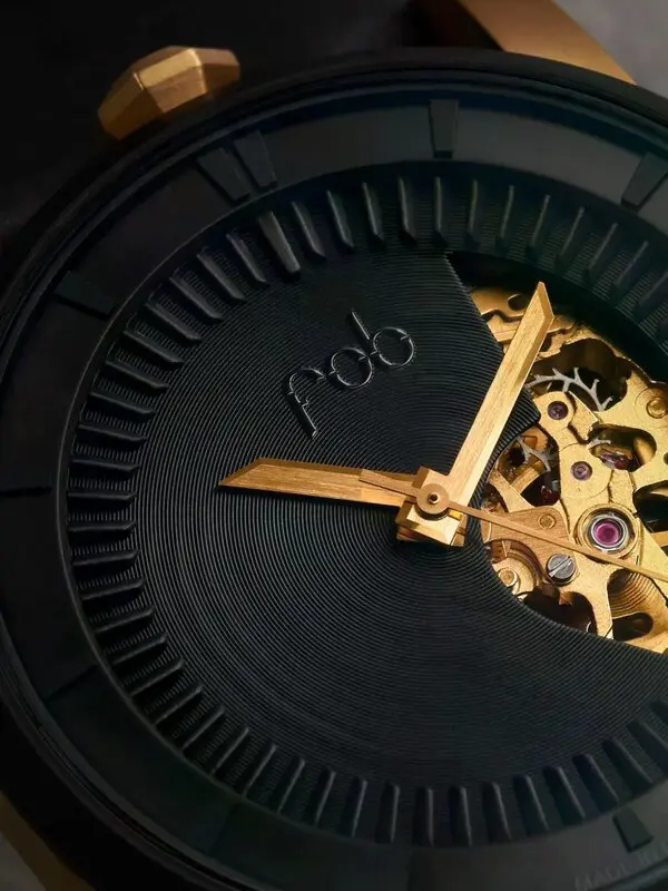 FOB PARIS Eclipse 43mm Timepiece - Blue
