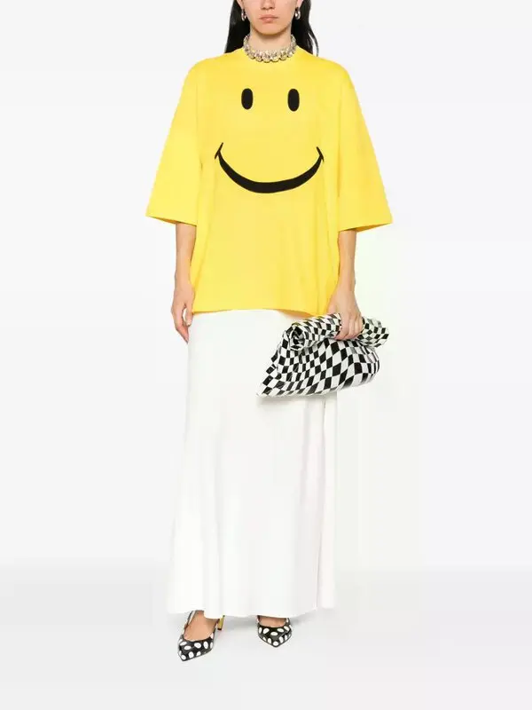 Moschino Smiley Cotton T-shirt - Yellow