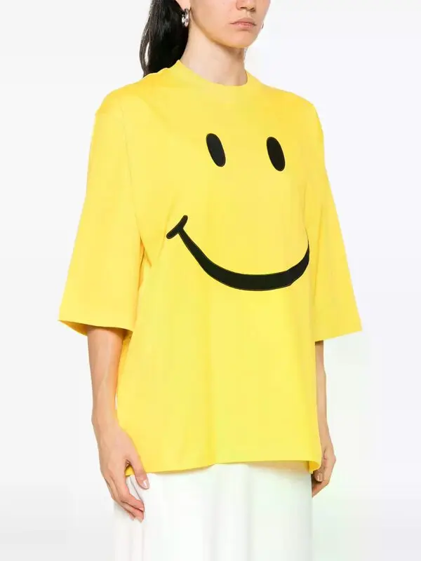 Moschino Smiley Cotton T-shirt - Yellow