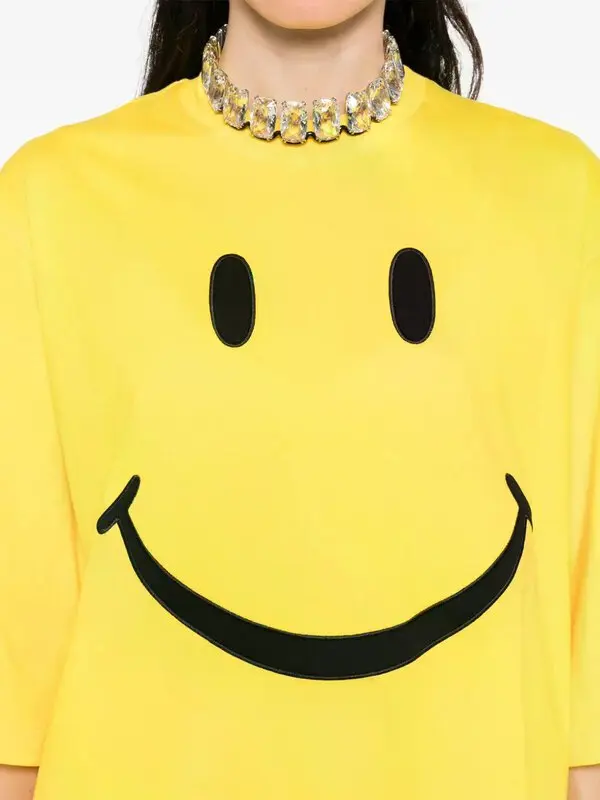 Moschino Smiley Cotton T-shirt - Yellow