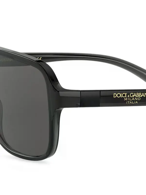 Dolce & Gabbana Logo-embossed Square Frame Sunglasses