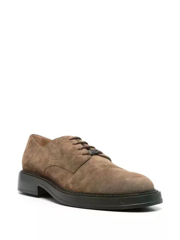 TOD'S Suede Derby Shoes - Neutrals