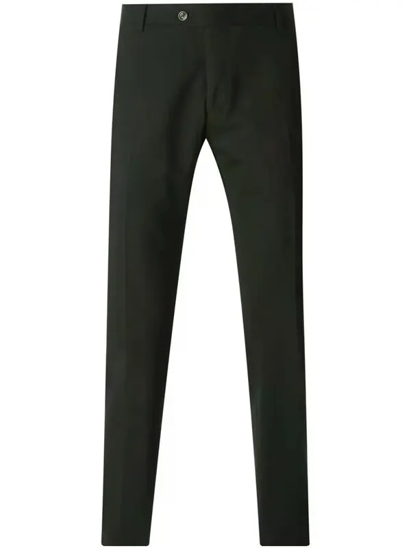 TONELLO Tailored Stretch Wool Trousers - Black