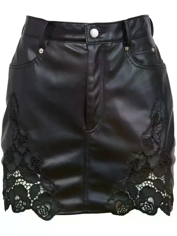 FLEUR DU MAL Guipure-lace Mini Skirt