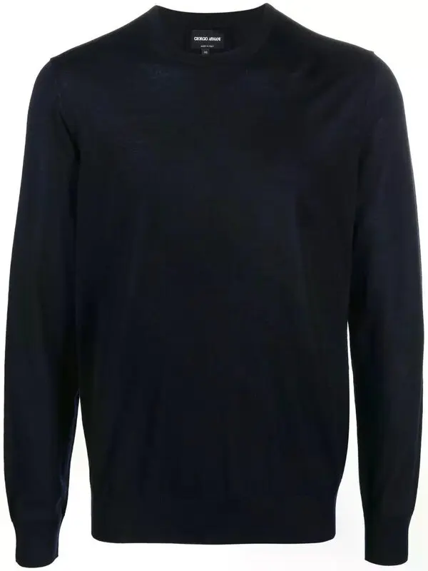Giorgio Armani Round-neck Jumper - Blue