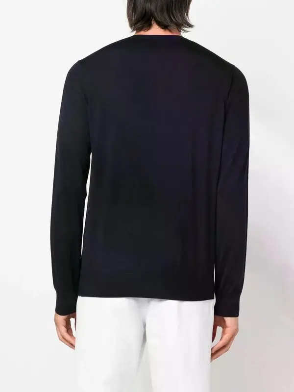 Giorgio Armani Round-neck Jumper - Blue