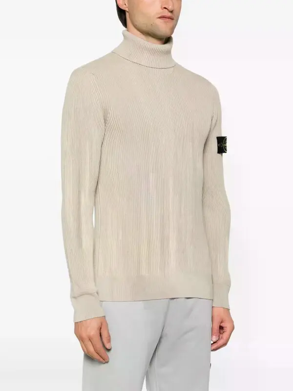 Stone Island Compass Badge Virgin Wool Sweater