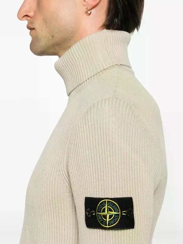 Stone Island Compass Badge Virgin Wool Sweater