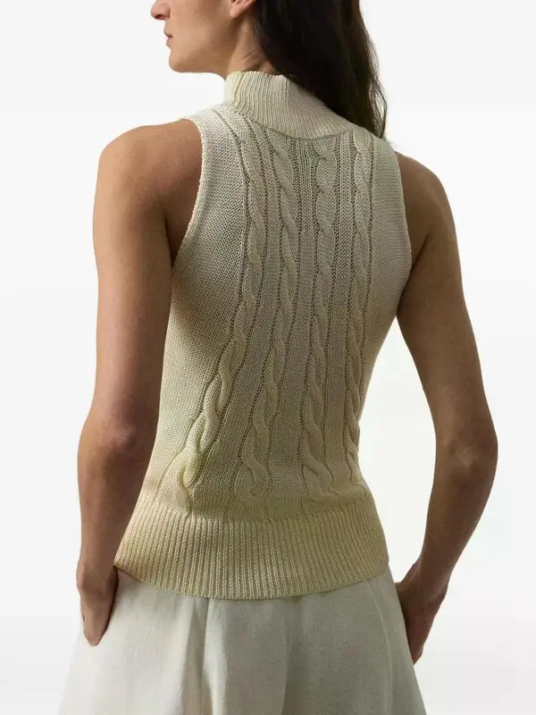 Ralph Lauren Roll-neck Cable-knit Vest