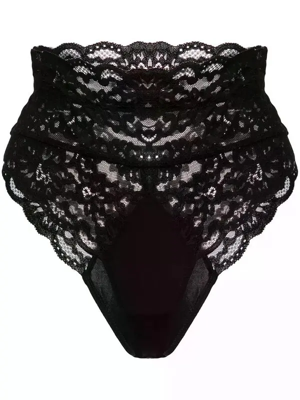 FLEUR DU MAL Charlotte Lace High-waisted Panty