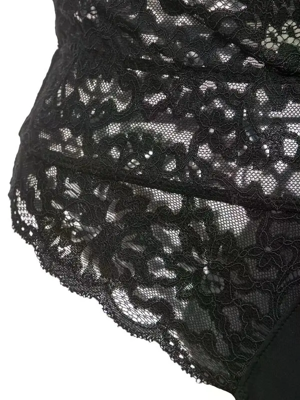 FLEUR DU MAL Charlotte Lace High-waisted Panty