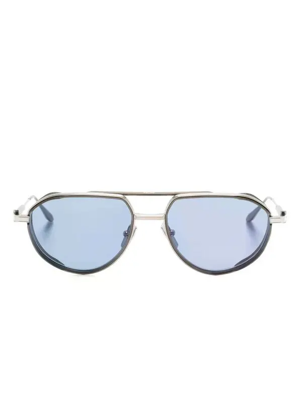 AKONI Skyracer Aks 511 Pilot Sunglasses - Silver