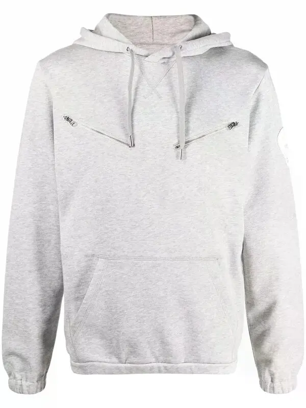 Alexander McQueen Skull-patch Zip-detail Hoodie
