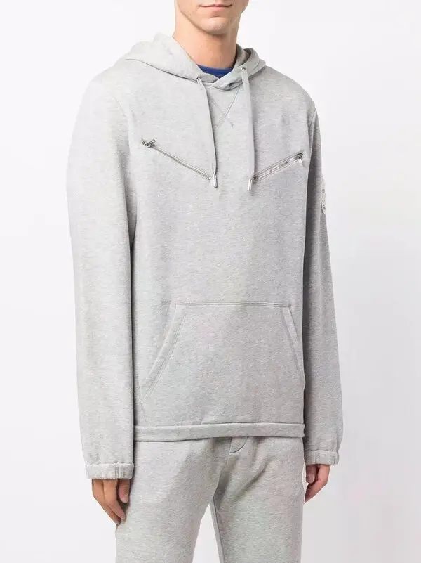 Alexander McQueen Skull-patch Zip-detail Hoodie