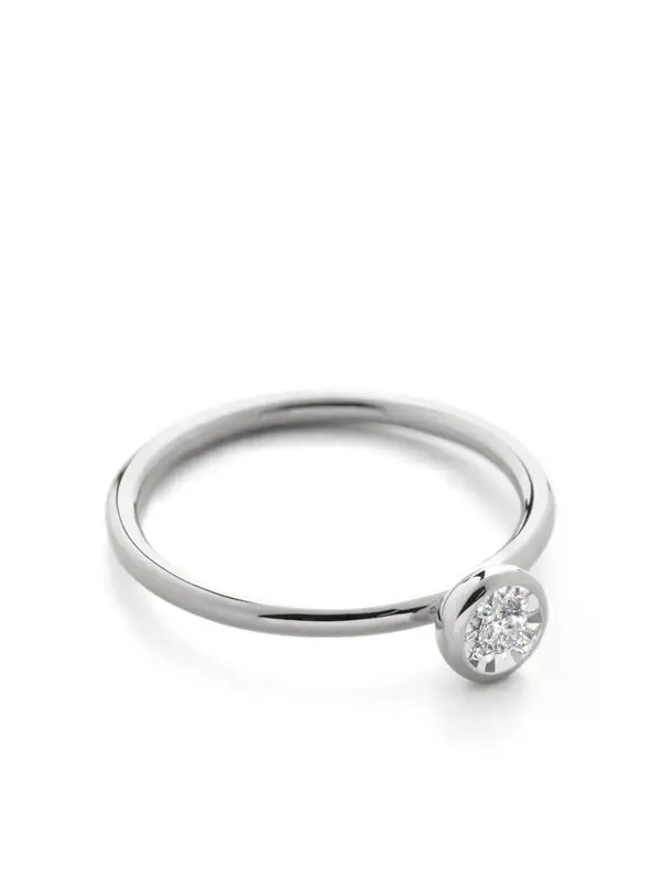 Monica Vinader Solitaire Ring - Silver