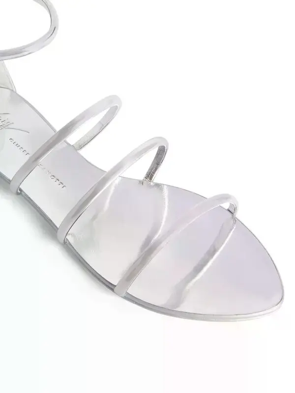 GIUSEPPE ZANOTTI Super Intrigo Gladiator Sandals - Silver
