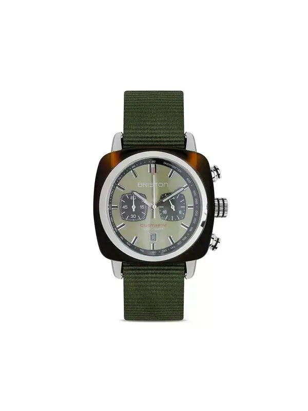 BRISTON Clubmaster Sport Chrono 42mm Timepiece - Silver