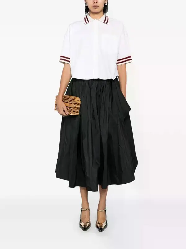 Biyan Taffeta Cape Dress