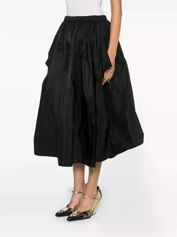 Biyan Taffeta Cape Dress