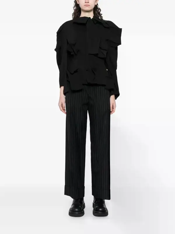 Yohji Yamamoto Cotton Blend Draped-sleeves Jacket