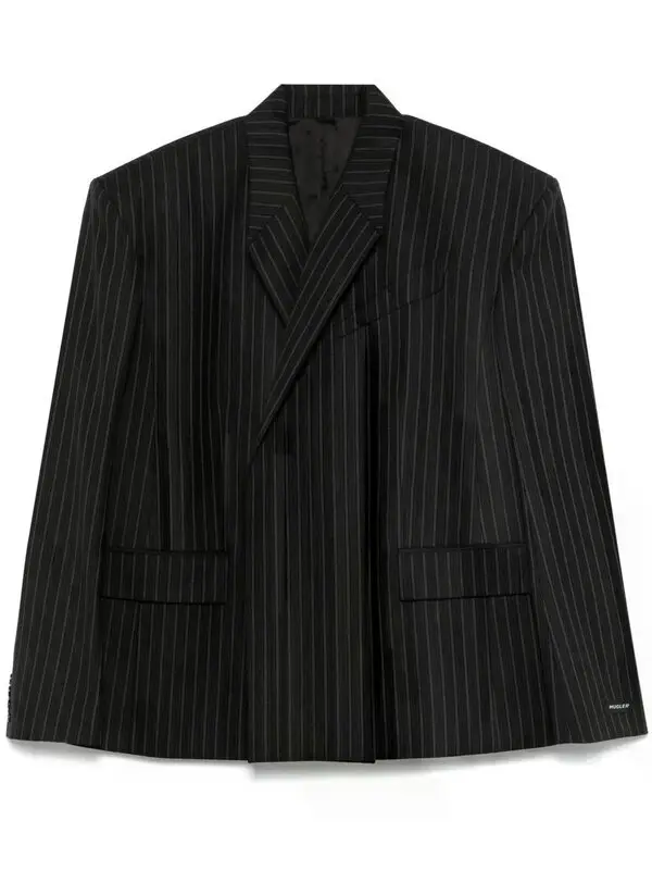 MUGLER Pinstripe Tailoring Blazer