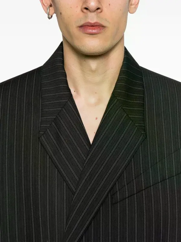 MUGLER Pinstripe Tailoring Blazer