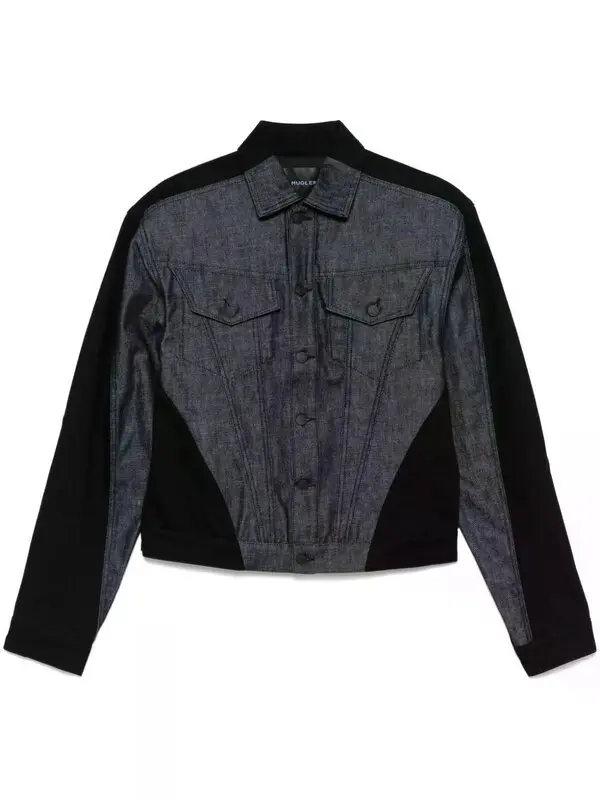 MUGLER Bi-color Denim Jacket