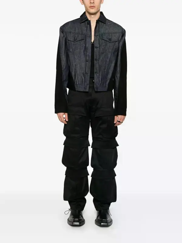 MUGLER Bi-color Denim Jacket