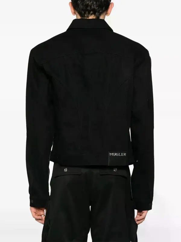 MUGLER Bi-color Denim Jacket