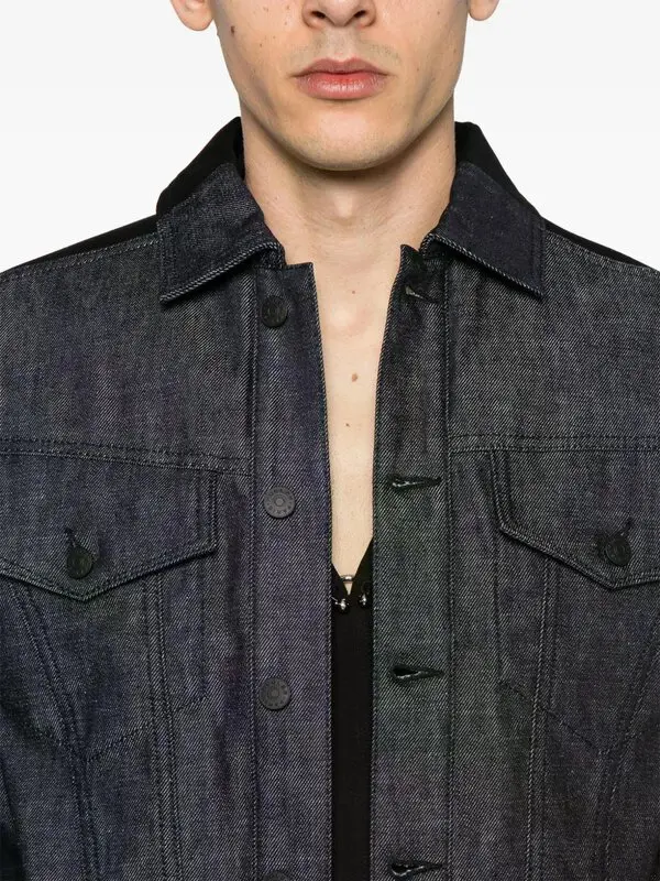 MUGLER Bi-color Denim Jacket