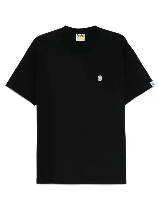 A BATHING APE Logo-embroidered T-shirt - Black